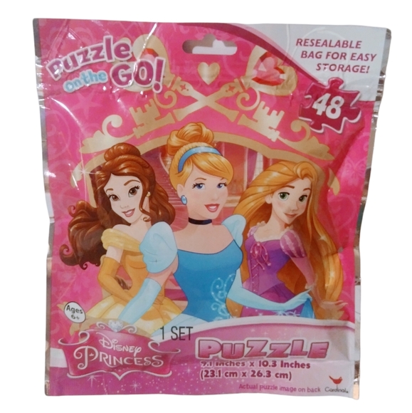 Disney | Toys | New Puzzles To Go Lot Of 3 Disney Princesses Lion Guard ...